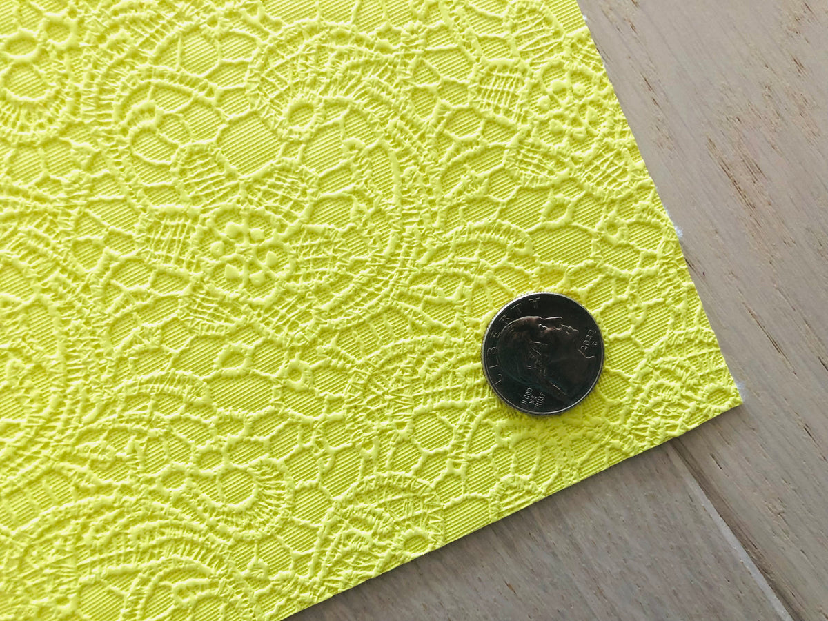 Embossed Lace Fabric Sheet - Fleece Backing – UniqueRTS Leather