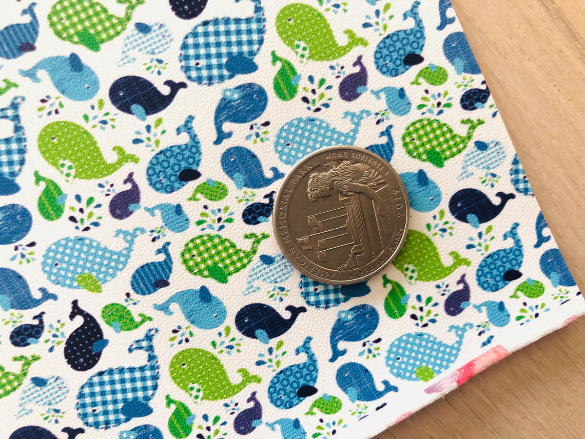 Custom Printed Smooth Faux Leather Whales – UniqueRTS Leather