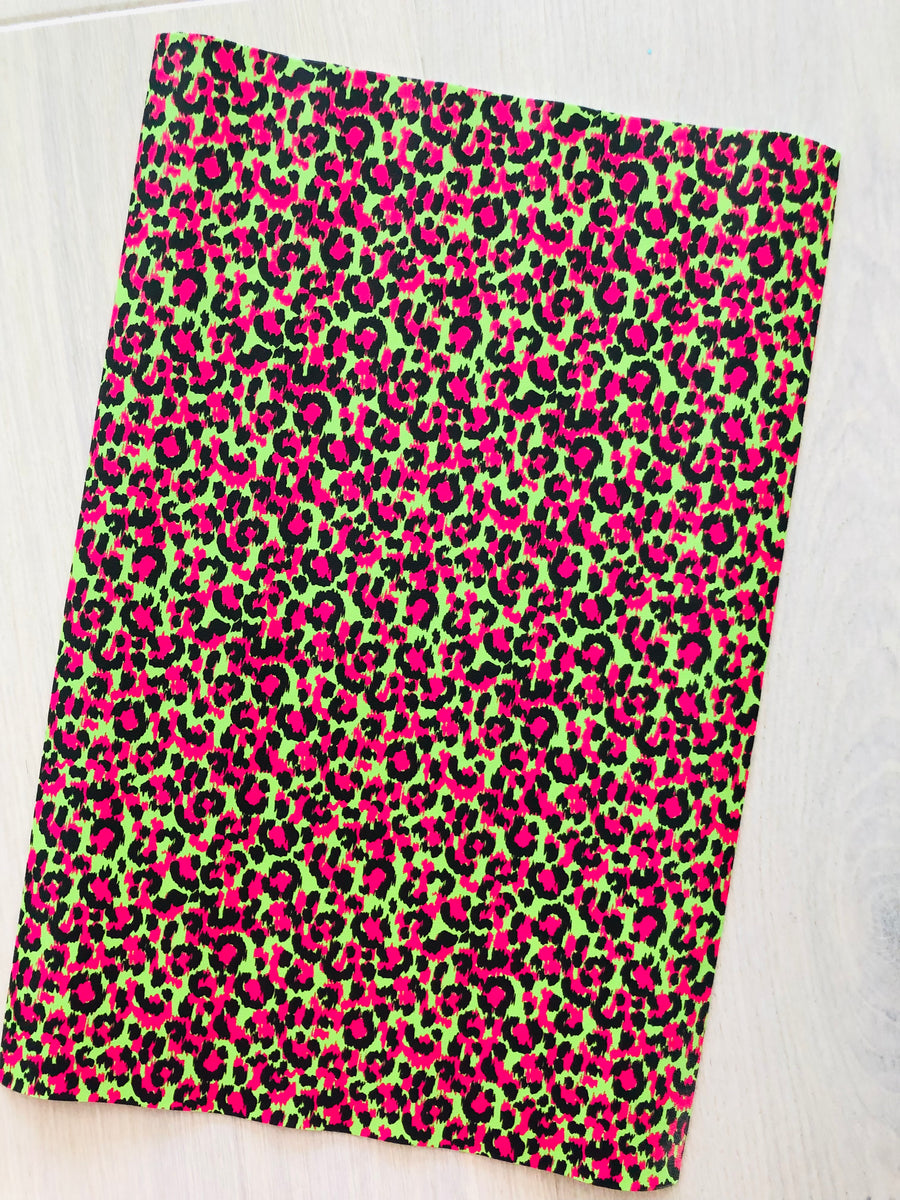 Custom Printed Smooth Leather Neon Color Leopard – UniqueRTS Leather