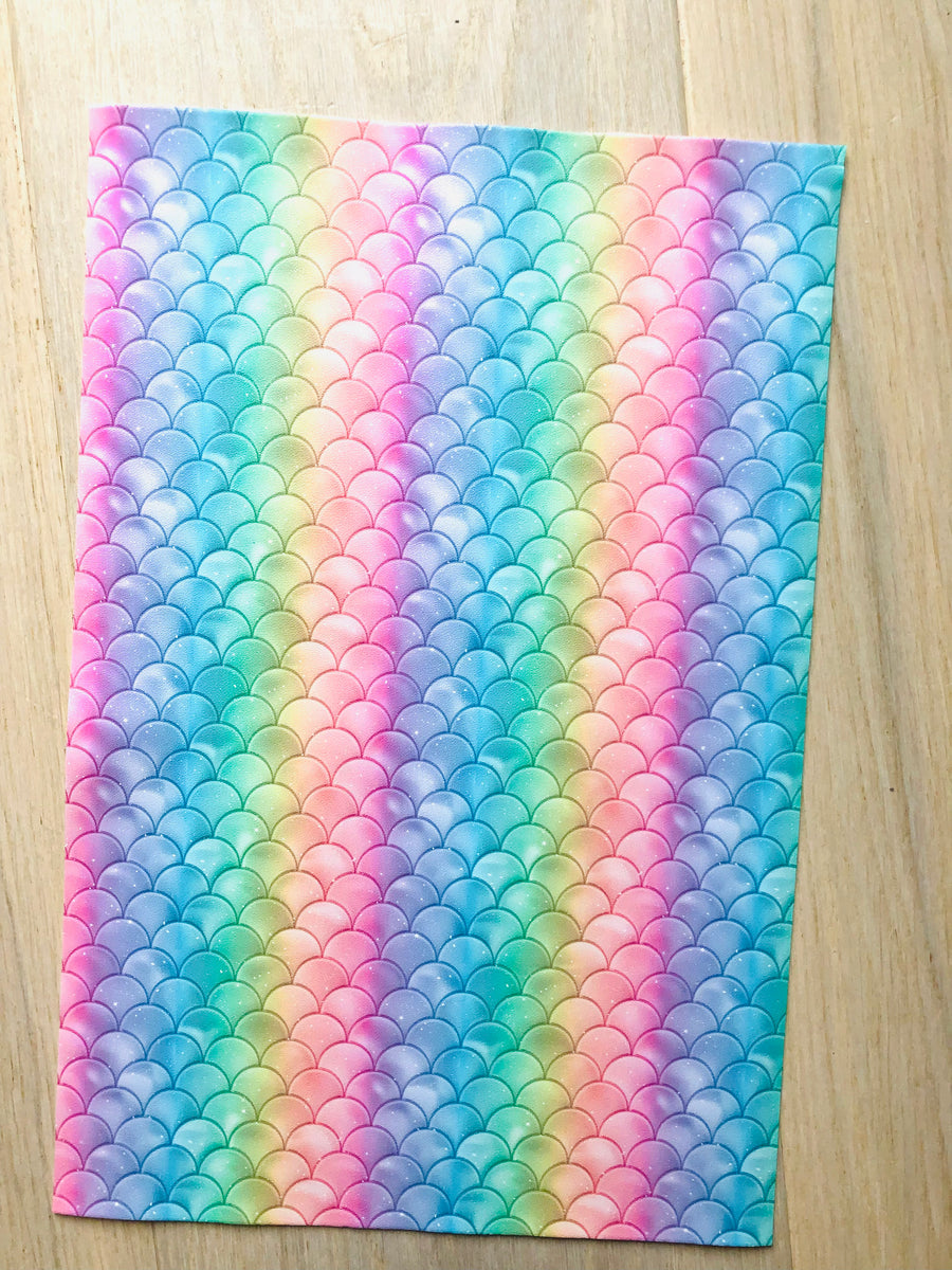 Custom Printed Smooth Leather Mermaid Scale – UniqueRTS Leather